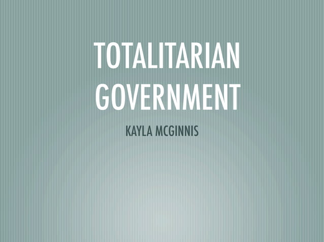 Totalitarianism | PPT