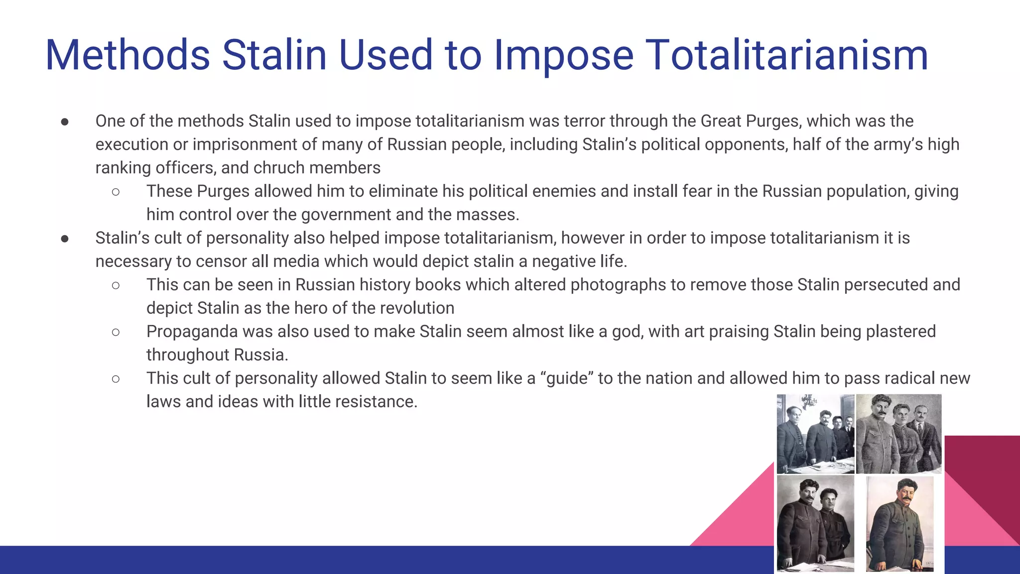 STALIN PART 2:Totalitarianism and stalin | PPT