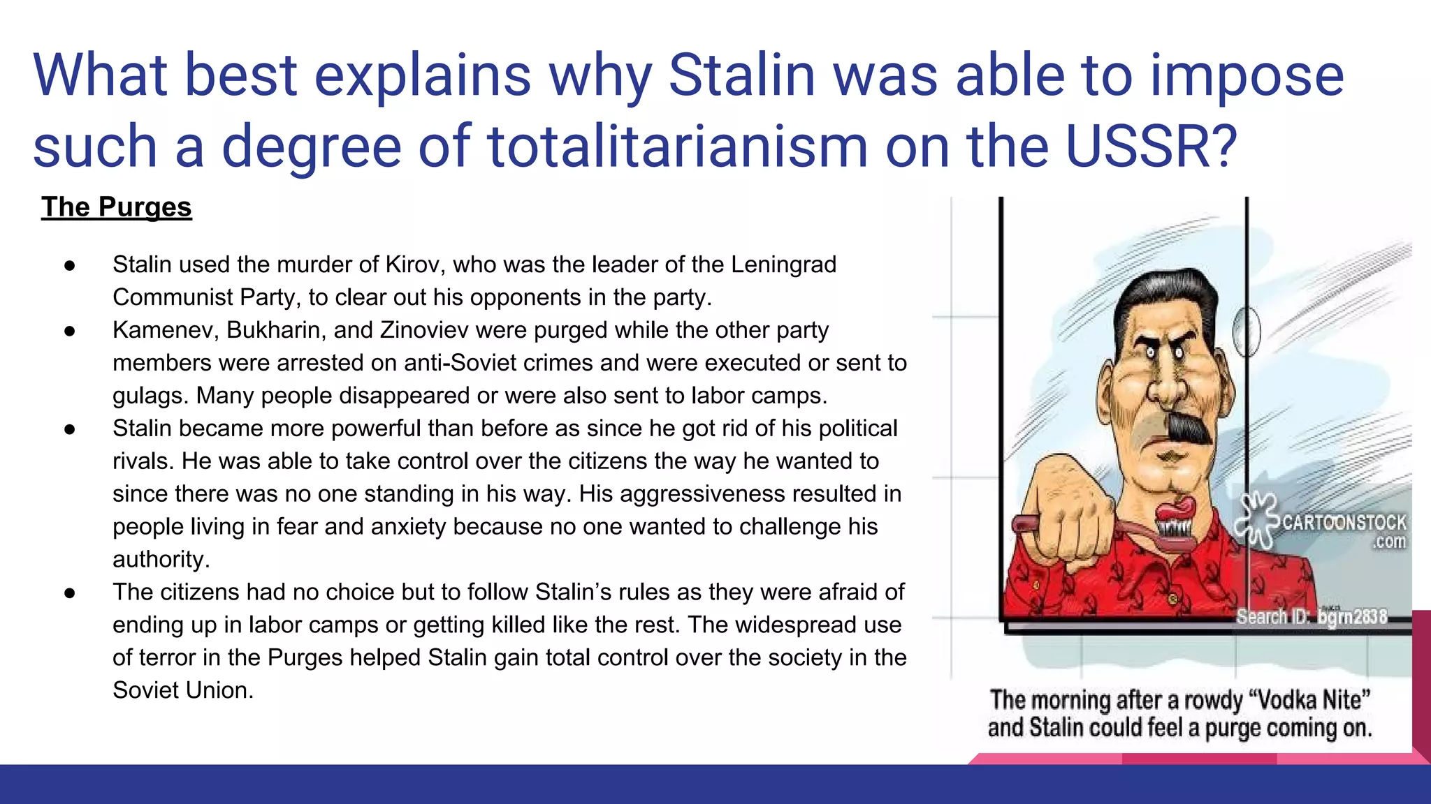 STALIN PART 2:Totalitarianism and stalin | PDF | Political Issues ...