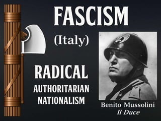 Totalitarianism in Interwar Europe (Causes of World War II) | PPTX