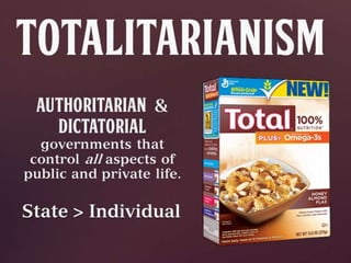 Totalitarianism in Interwar Europe (Causes of World War II) | PPTX