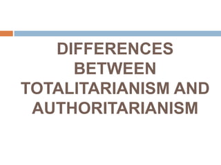 Totalitarianism | PPTX