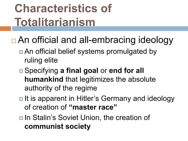 Totalitarianism | PPTX
