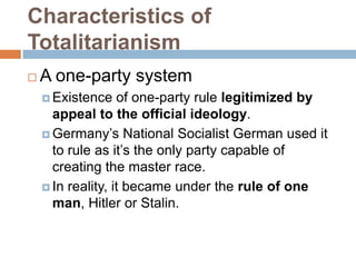 Totalitarianism | PPTX