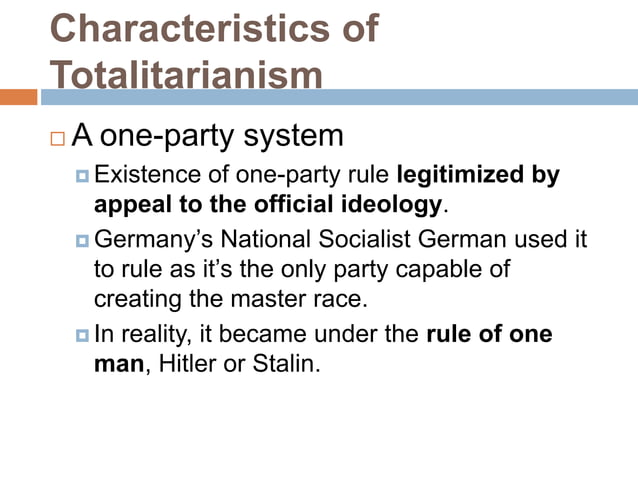 Totalitarianism | PPTX