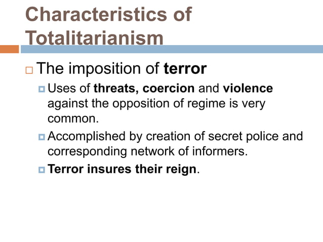 Totalitarianism | PPTX