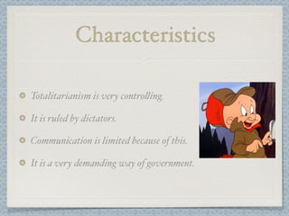 Totalitarianism Summary Vocabulary | PPT