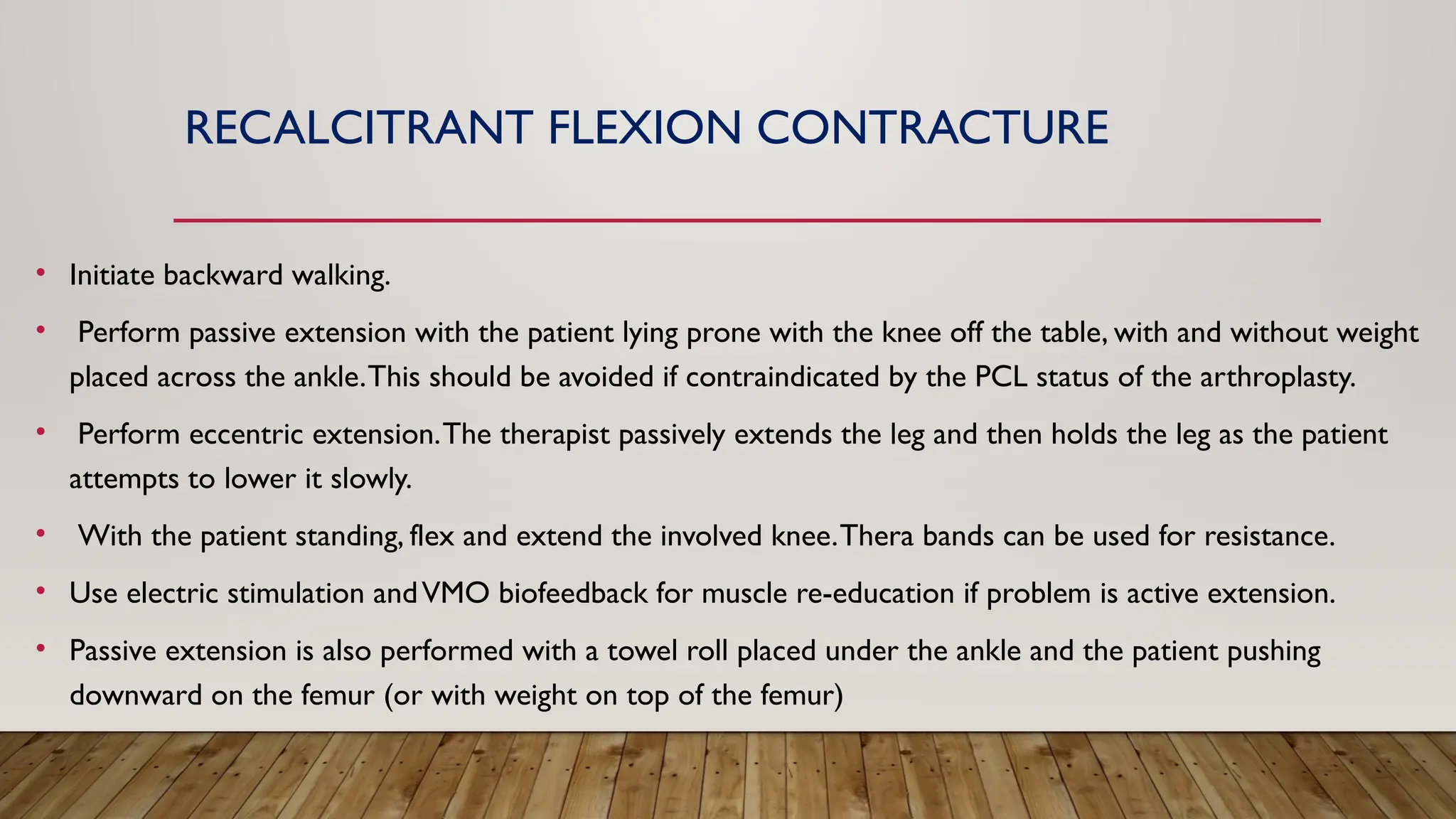 Total knee arthroplasty rehabilitation ( TKR ) | PPTX
