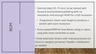 Total knee arthroplasty rehabilitation ( TKR ) | PPTX