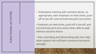 Total knee arthroplasty rehabilitation ( TKR ) | PPTX