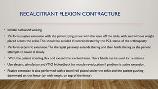 Total knee arthroplasty rehabilitation ( TKR ) | PPTX