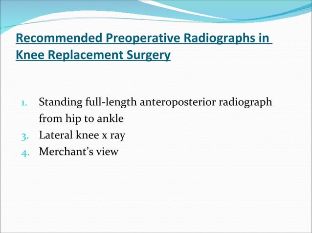 Total knee replacement (tkr) ppt | PPT