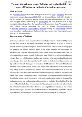 Earthquake and Seismic Analysis Labs | PDF