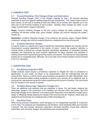 Understanding Total landed cost (tlc) | PDF