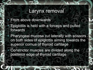 Total laryngectomy | PPT