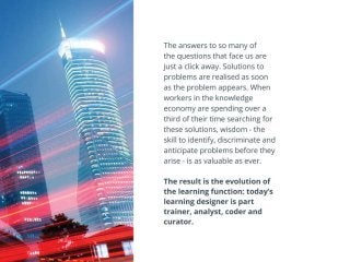 Total learning: The new future of work and learning | PPT