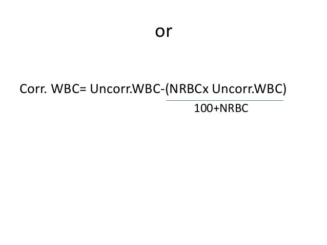 Total leucocyte count