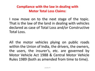 Total loss claims | PPTX