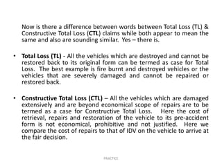Total loss claims | PPTX