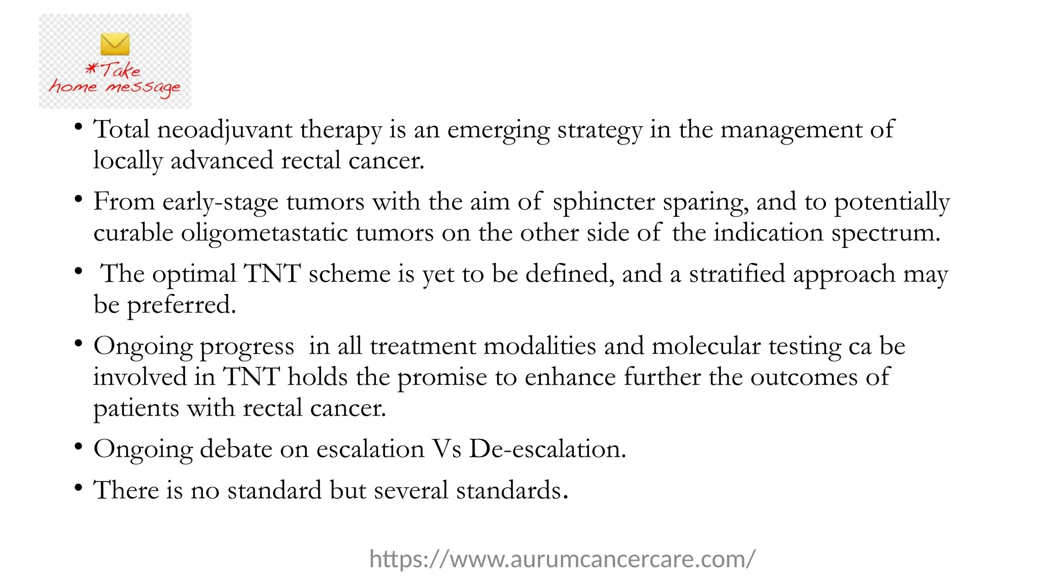 Total Neoadjuvant Therapy for Rectal Cancer –Surgeon’s Perceptive.pptx