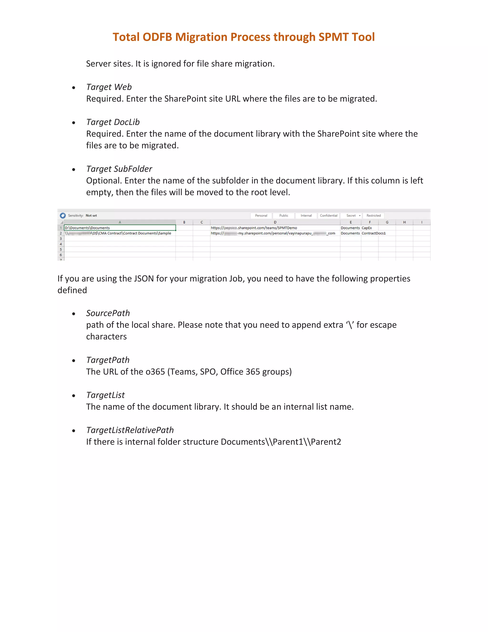 Total ODFB Migration Process through SPMT Tool | PDF