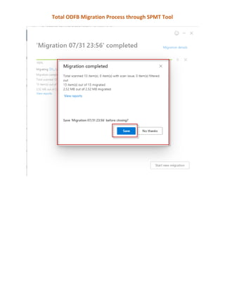 Total ODFB Migration Process through SPMT Tool | PDF