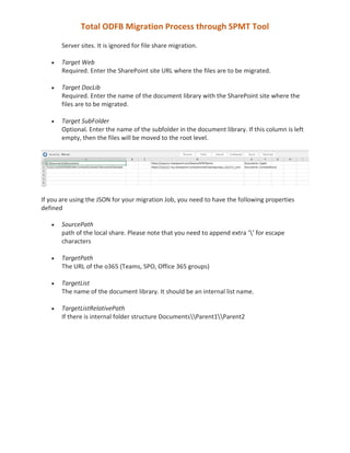 Total ODFB Migration Process through SPMT Tool | PDF