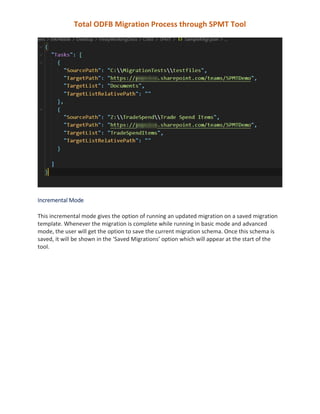 Total ODFB Migration Process through SPMT Tool | PDF