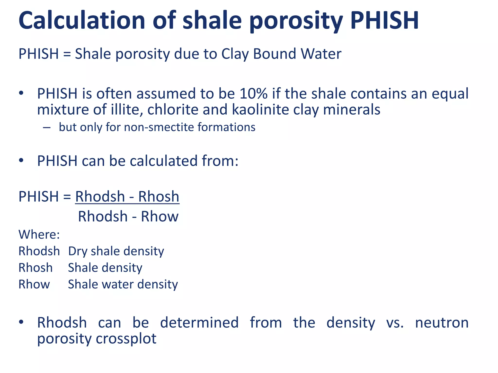 Total or effective porosity | PPTX