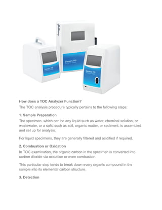 Total Organic Carbon Analyzer Principles | PDF