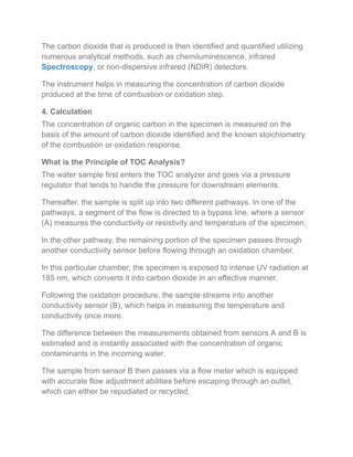 Total Organic Carbon Analyzer Principles | PDF