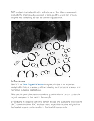 Total Organic Carbon Analyzer Principles | PDF