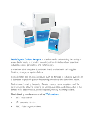 Total Organic Carbon (TOC): An Overview | PDF