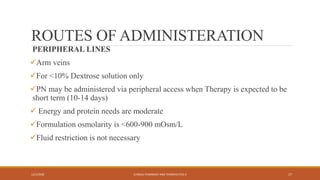 Total parenteral nutrition | PPTX