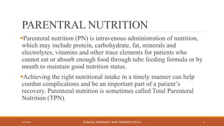Total parenteral nutrition | PPTX