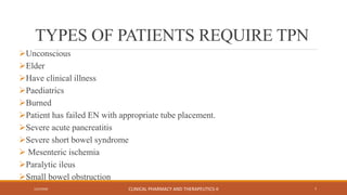 Total parenteral nutrition | PPTX