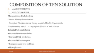 Total parenteral nutrition | PPTX