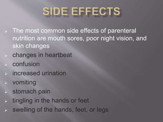 Total parenteral nutrition(TPN) | PPTX