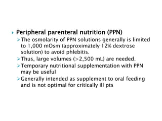 Total parenteral nutrition | PPT