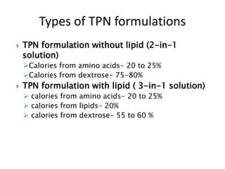Total parenteral nutrition | PPT