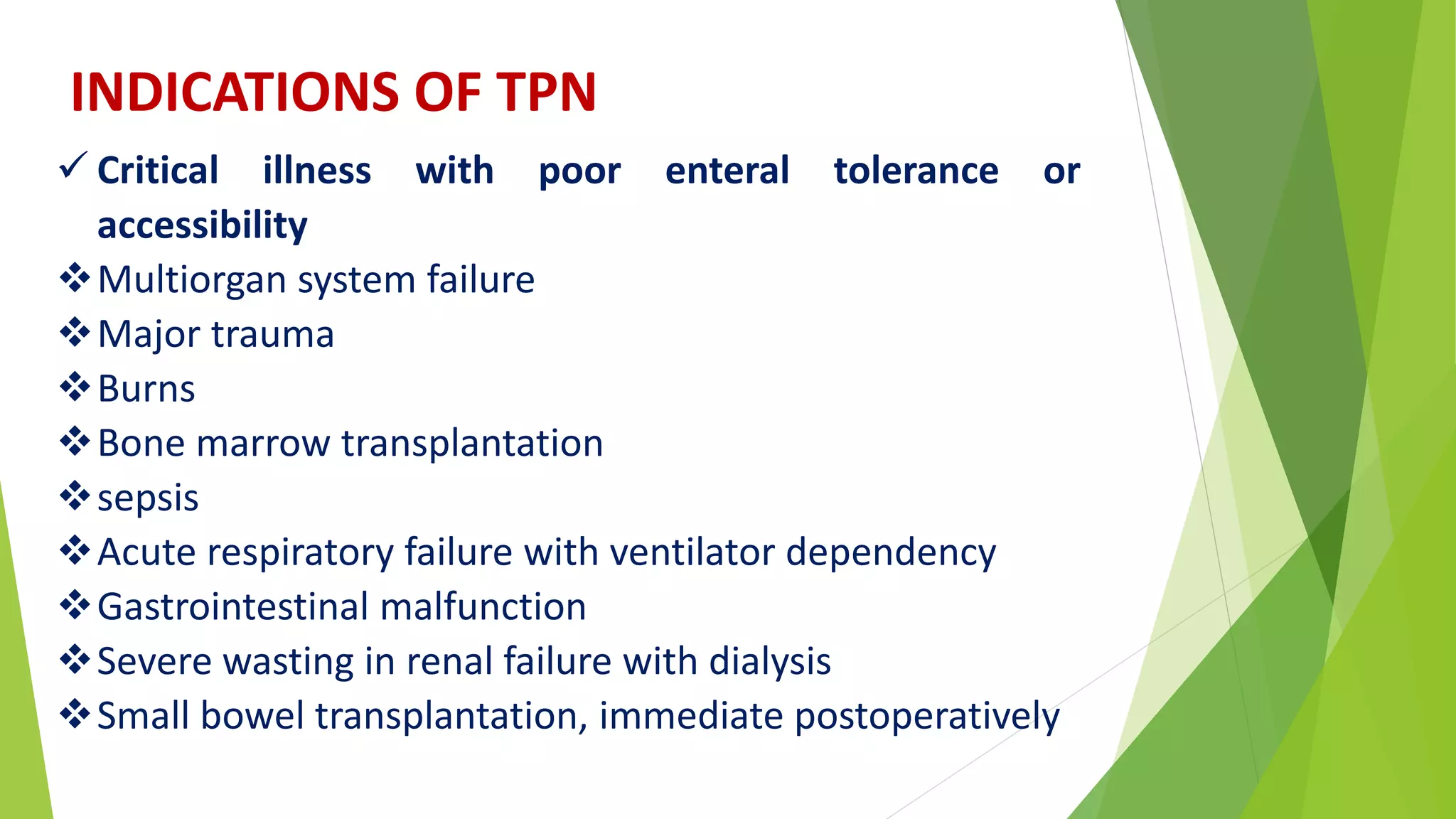 Total parenteral nutrition | PPTX