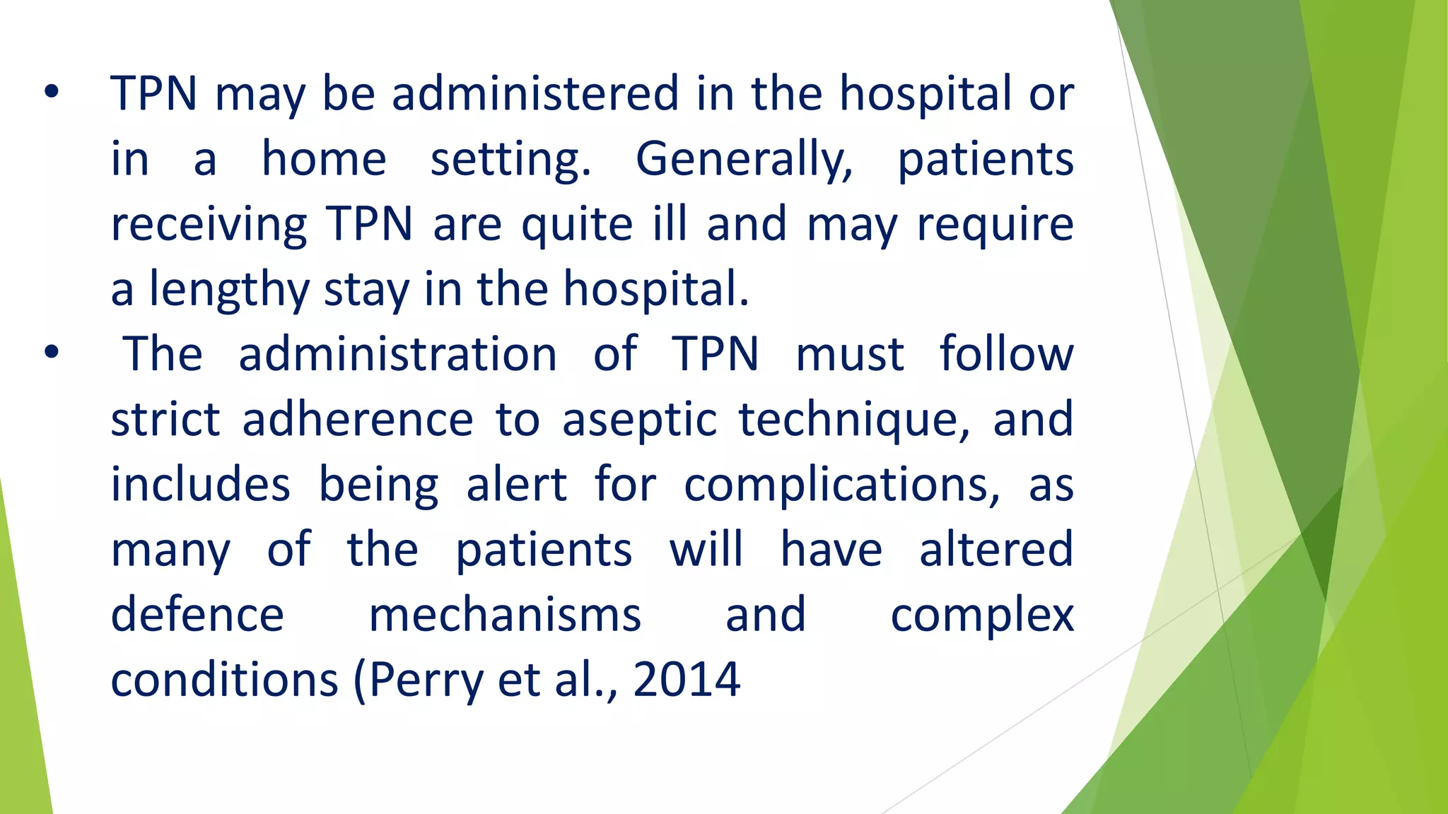 Total parenteral nutrition | PPTX