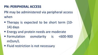 Total parenteral nutrition | PPTX