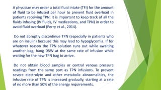 Total parenteral nutrition | PPTX