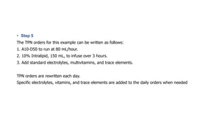 nutrition in ICU part 2. (Total parenteral nutrition) | PPTX