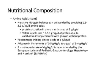Total parenteral nutrition in the nicu Total parenteral nutrition in ...