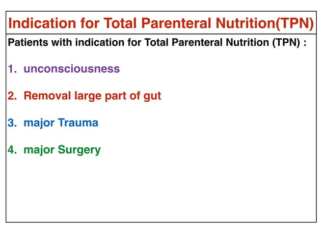 Total parenteral nutrition ( TPN ) | PDF | Digestive Disorders ...