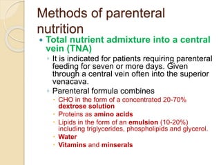 Total Parenteral Nutrition Formula