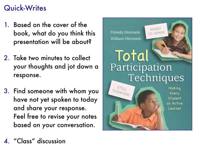 Total Participation Techniques | PDF | Educational Assessment | Education