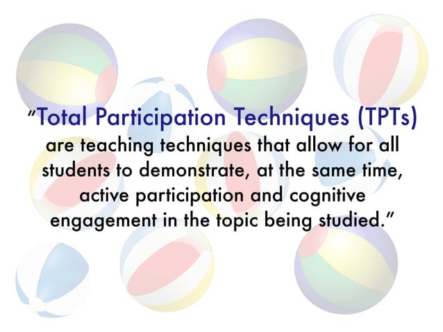Total Participation Techniques | PDF | Educational Assessment | Education